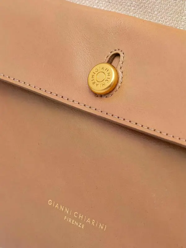 GIANNI CHIARINI Cher Canvas Tote Bag With Leather Trim