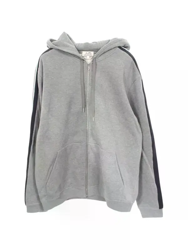 Hermès Side Stripe Zip-up Hoodie