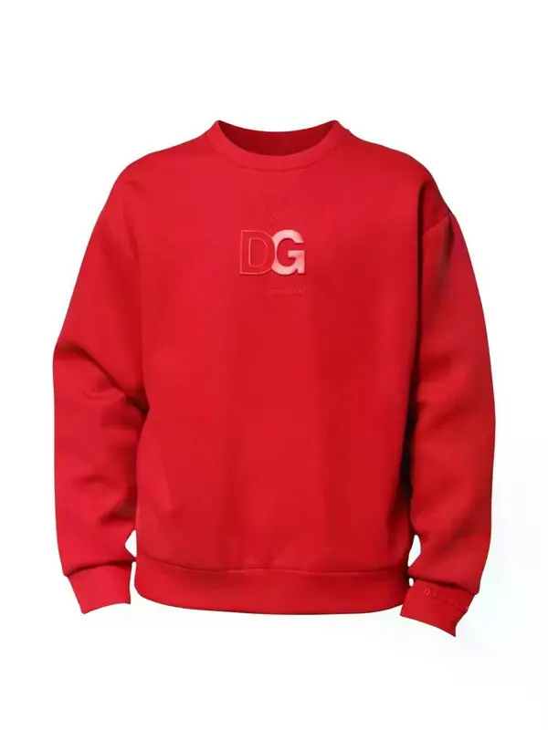 Dolce & Gabbana 3d Dg Logo Cotton Sweatshirt