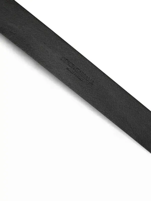 Dolce & Gabbana Logo Plaque Leather Belt