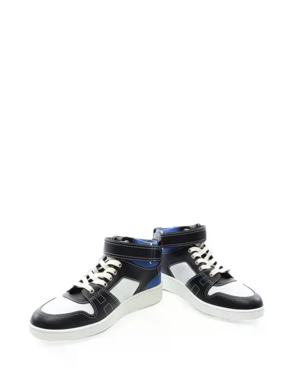 Hermès Freestyle High-top Leather Sneakers