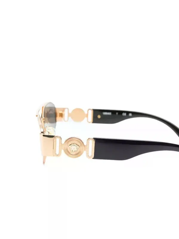 Versace Medusa Geometric Frame Sunglasses