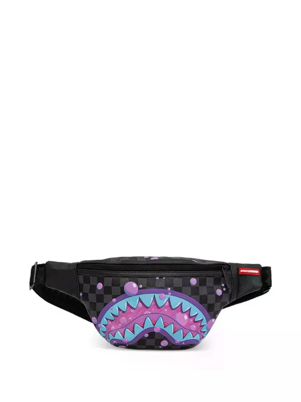 SPRAYGROUND Check Pattern Shark Mouth Belt Bag