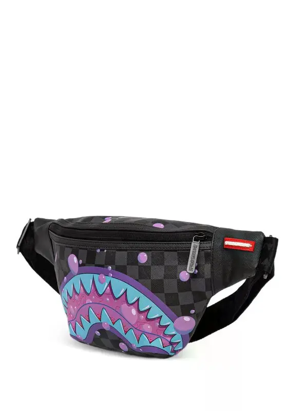 SPRAYGROUND Check Pattern Shark Mouth Belt Bag