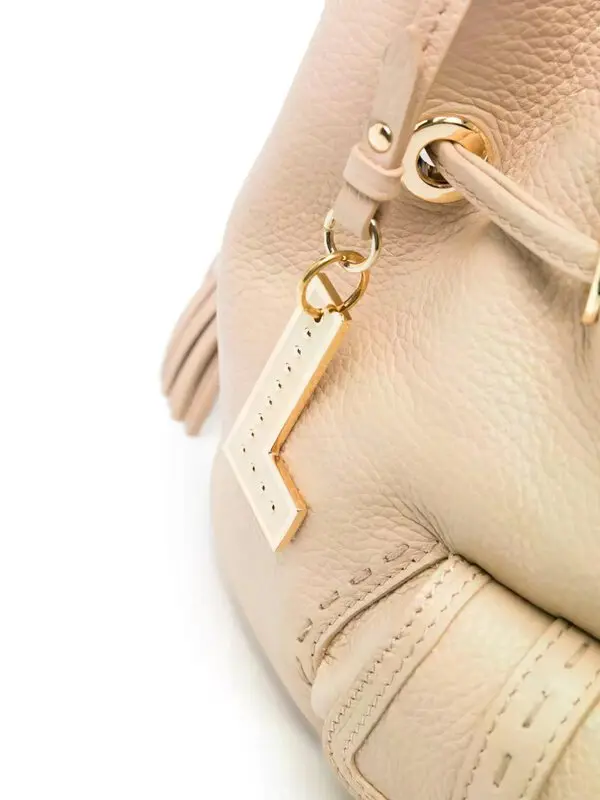 LANCEL Premier Flirt Leather Bucket Bag - Neutrals