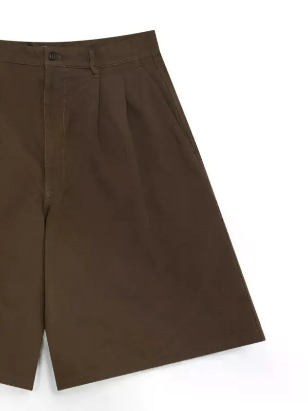 Comme Des Garçons Garment-treated Pleated Shorts