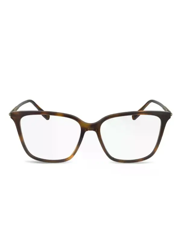 Lacoste Tortoiseshell Rectangle Eyeglasses - Brown