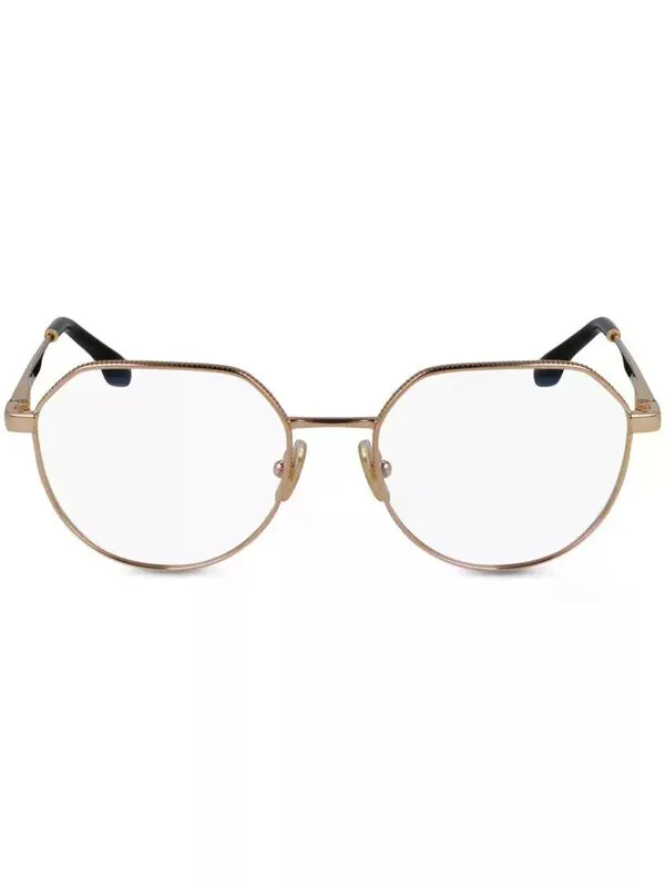 Victoria Beckham Geometric Frame Eyeglasses - Gold