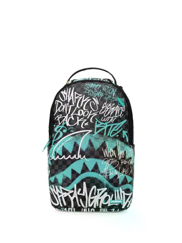 SPRAYGROUND Shark Graffiti-print Backpack