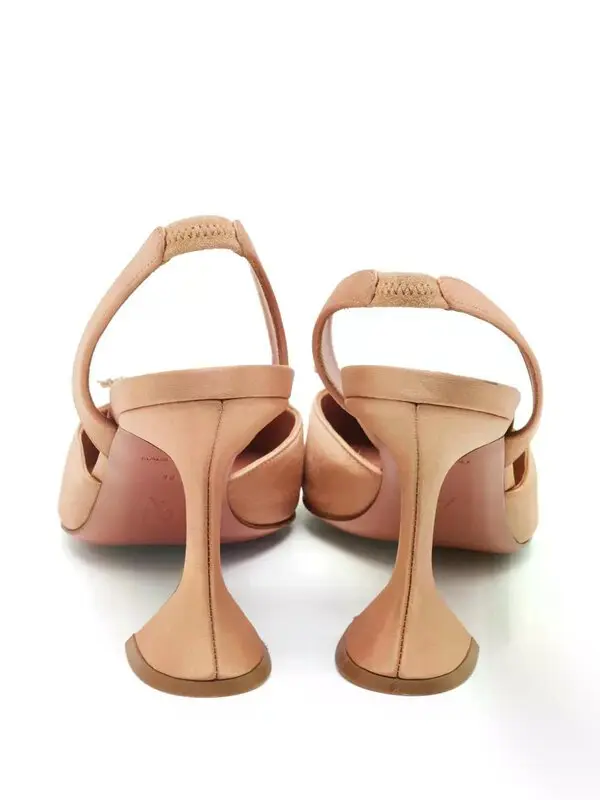 Amina Muaddi Begum Heeled Pumps With Crystal Embellishments