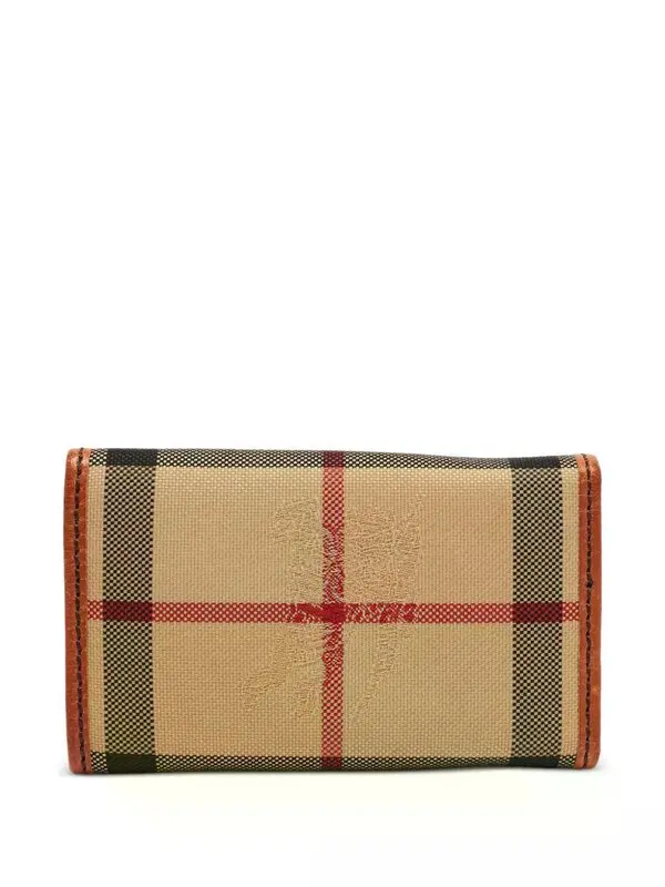 Burberry Haymarket Check Key Holder - Neutrals