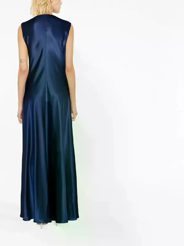 Alberta Ferretti Embellished Silk Maxi Dress