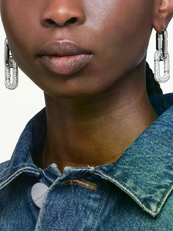 Marc Jacobs The Pop J-marc Pavé Drop Earrings