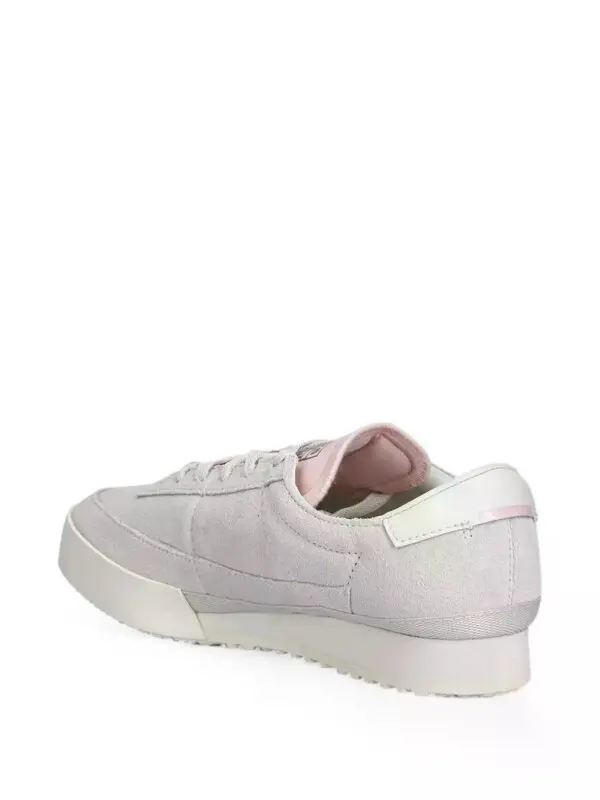 Lacoste Aura Logo-plaque Suede Lace-up Sneakers - Grey