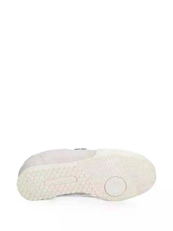 Lacoste Aura Logo-plaque Suede Lace-up Sneakers - Grey