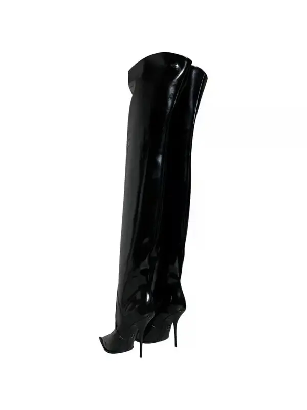 Dolce & Gabbana Cardinale Patent Leather Over-the-knee Stiletto Boots