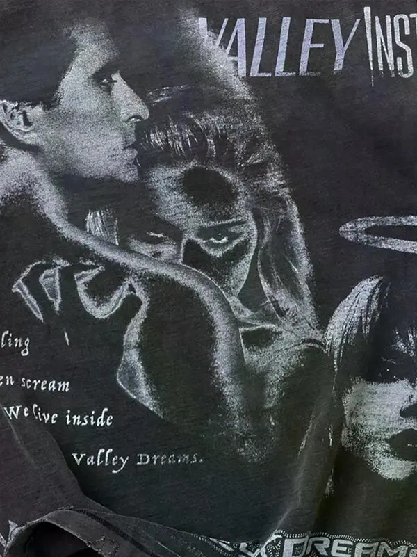 VALE FOREVER Graphic-print Distressed-effect T-shirt
