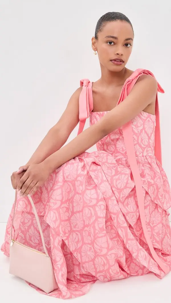 COUPER Odette Tiered Ruffle Gown