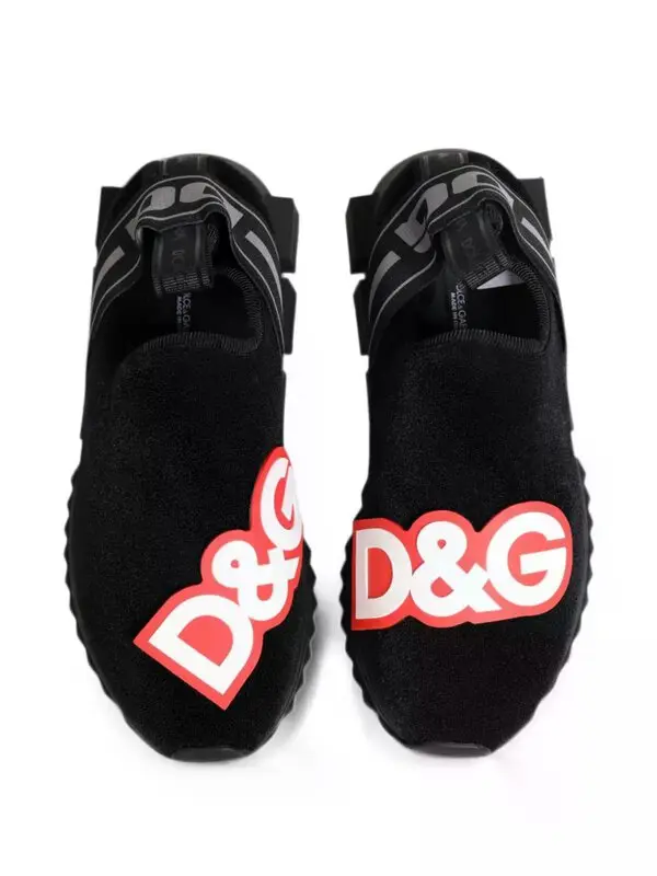 Dolce & Gabbana Sorrento Logo-strap Slip-on Sneakers