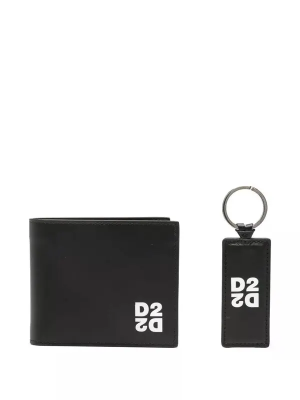 Dsquared2 Logo-motif Leather Wallet - Black