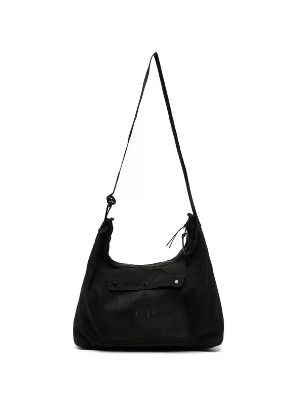 C.P. COMPANY Logo-embroidered Messenger Bag - Black