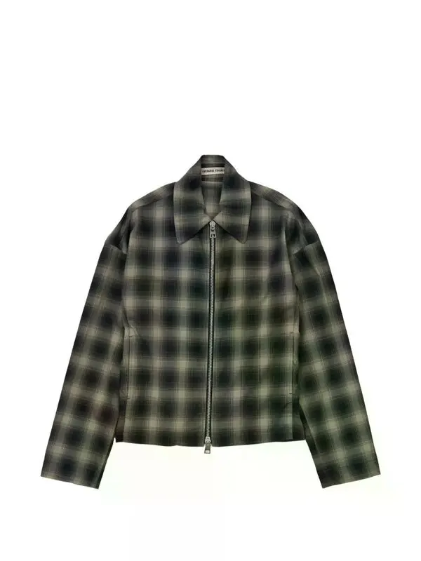 META CAMPANIA COLLECTIVE Checked Zip-up Jacket
