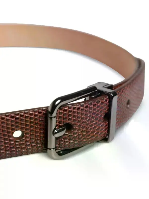 Dolce & Gabbana Lizard-effect Leather Belt