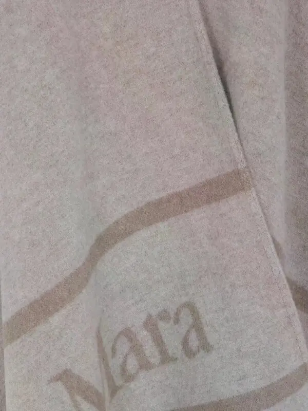 Max Mara Logo-print Fringed Cape