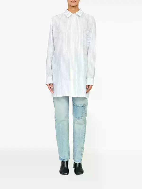 MAISON MARGIELA Oversized Striped Cotton Shirt