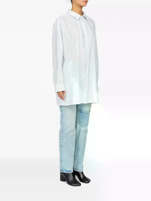 MAISON MARGIELA Oversized Striped Cotton Shirt
