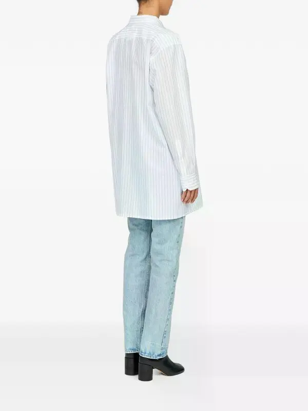 MAISON MARGIELA Oversized Striped Cotton Shirt