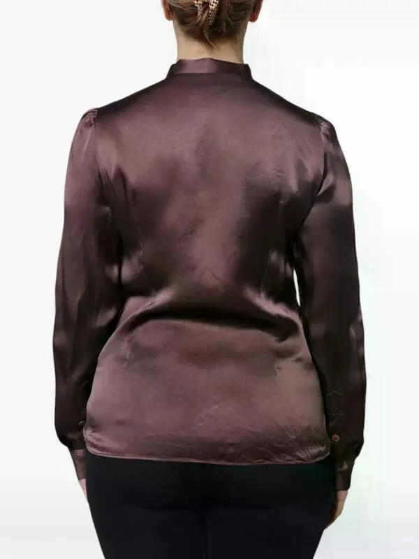 Dolce & Gabbana Pussy-bow Silk Blouse