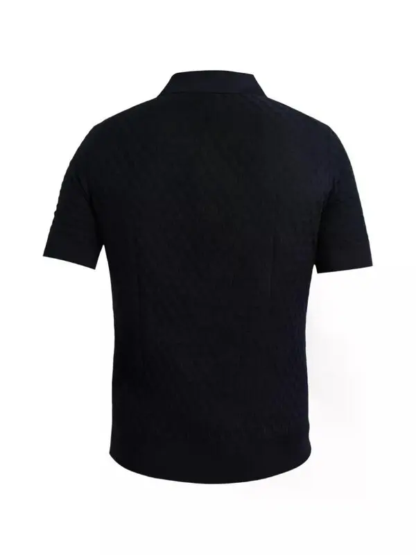 Dolce & Gabbana Short-sleeved Silk Polo Shirt