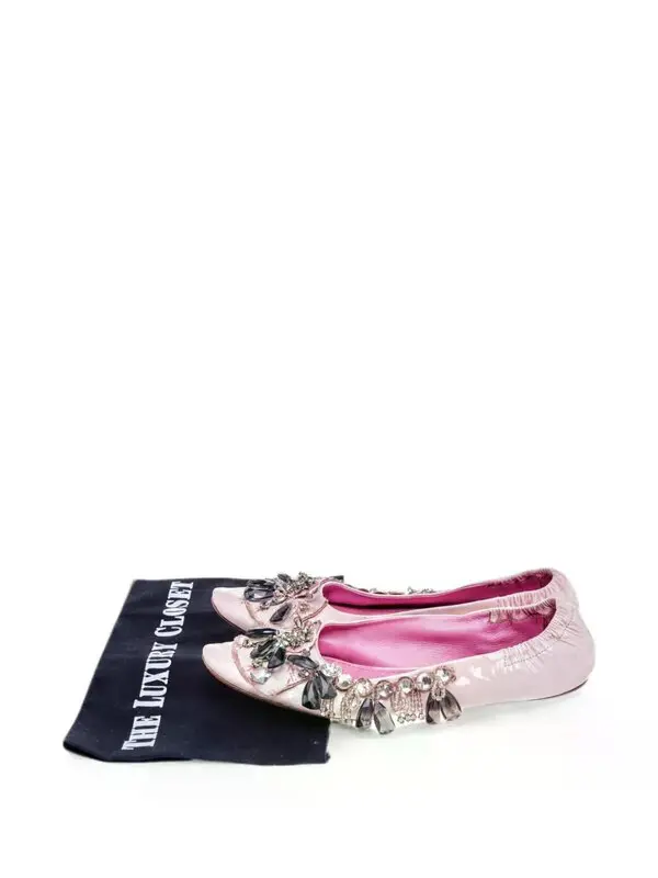 LOUIS VUITTON Embellished Flat Pumps