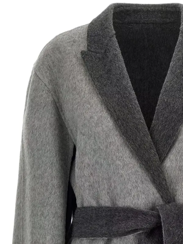 Alberta Ferretti Cape-sleeve Belted Cardigan-coat