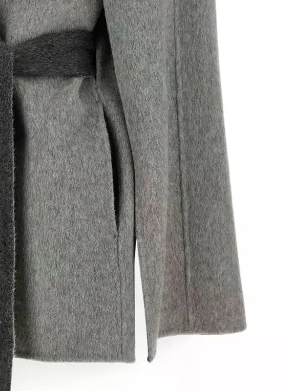 Alberta Ferretti Cape-sleeve Belted Cardigan-coat
