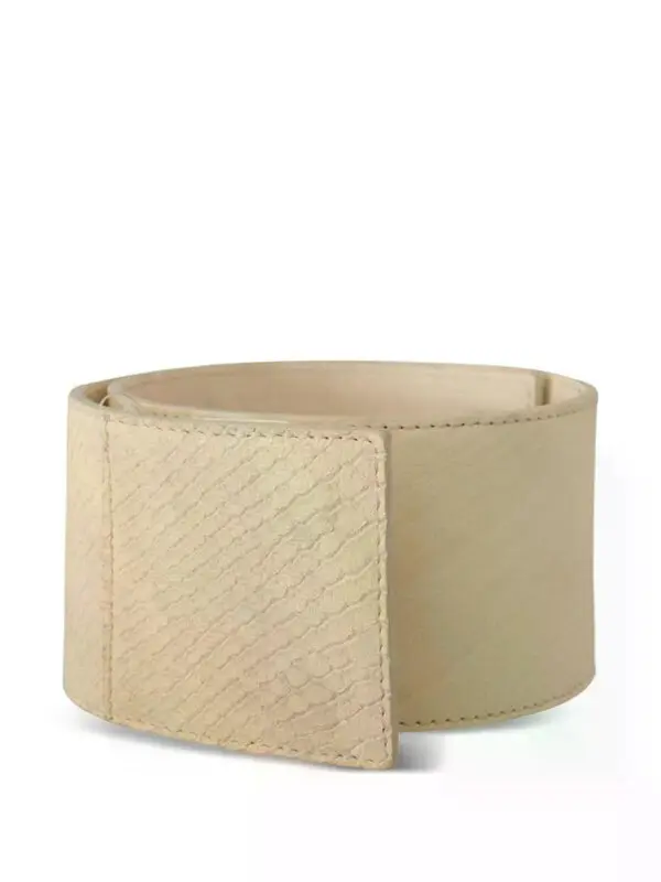 Gianfranco Ferre Wide Belt With Logo Detail