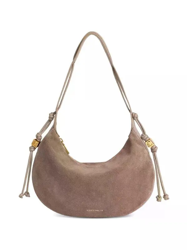 COCCINELLE Small Suede Tote Bag - Neutrals