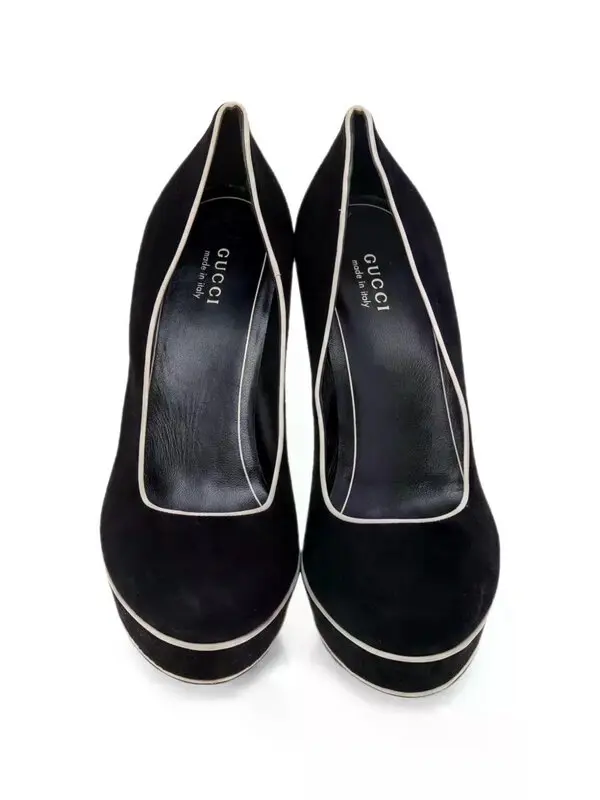 Gucci Suede Platform Pumps