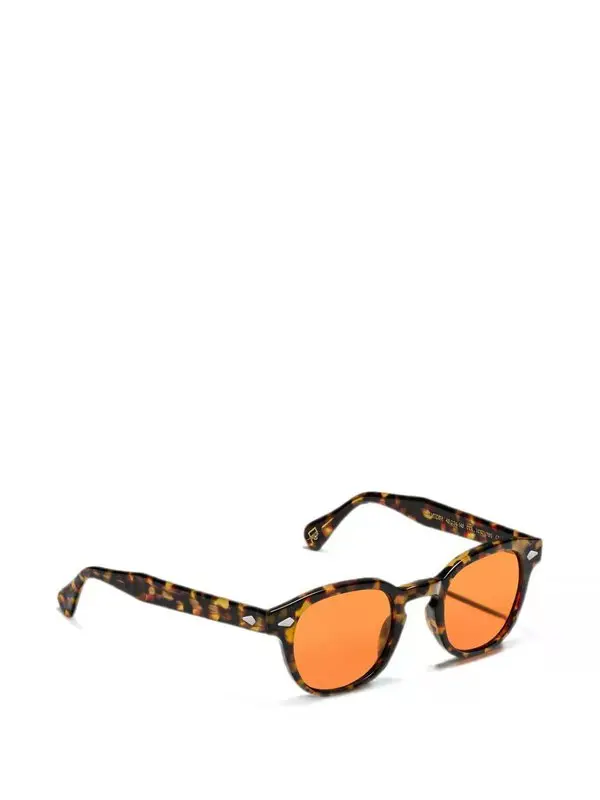 MOSCOT Lemtosh Round Frame Sunglasses - Brown