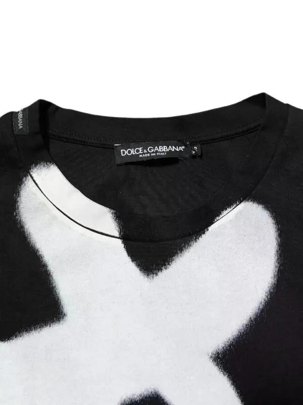 Dolce & Gabbana Dg Logo Graffiti-print T-shirt