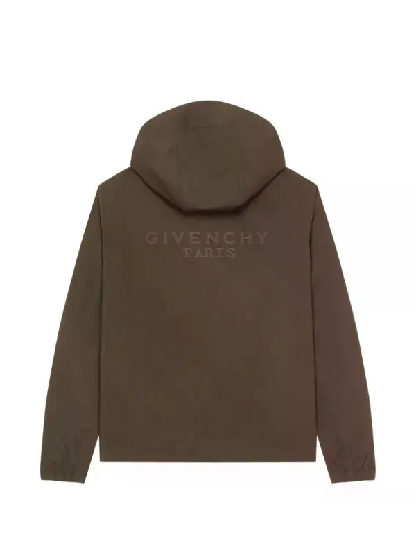 Givenchy Hooded Logo Print Jacket