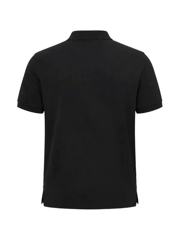 DIESEL® Smith Logo-patch Polo Shirt - Black