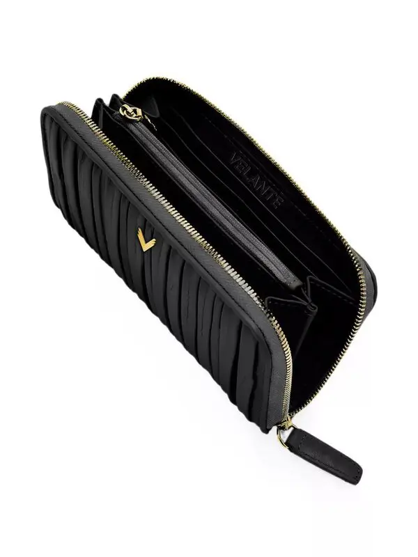 VELANTE Leather Wallet - Black