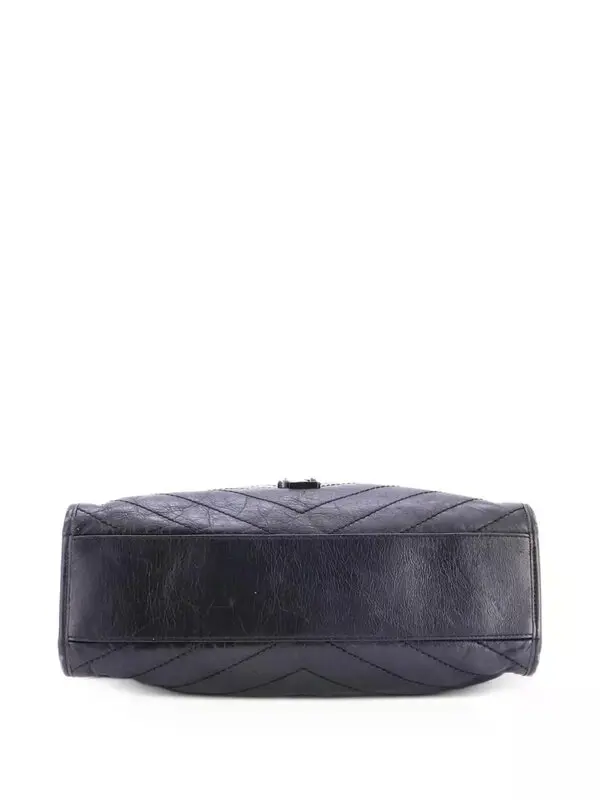 Saint Laurent Niki Shopping Matelasse Chevron Leather Medium Tote Bag