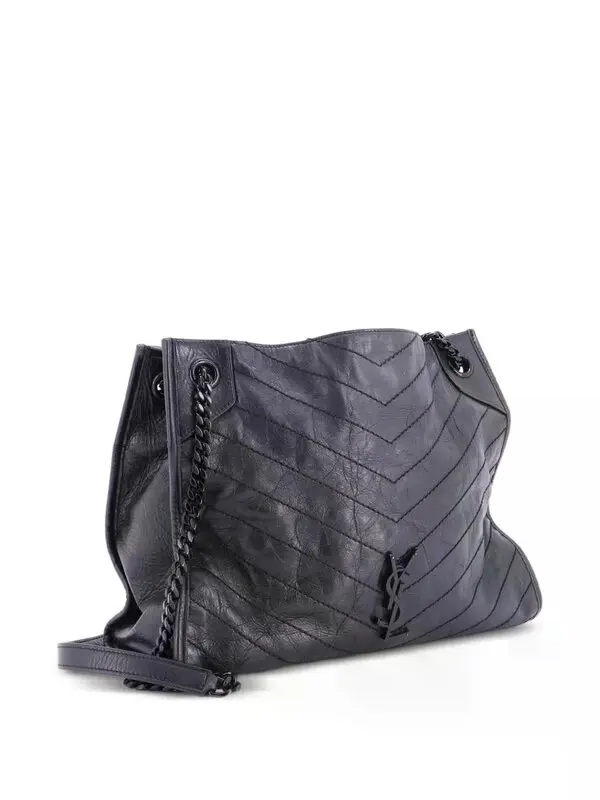 Saint Laurent Niki Shopping Matelasse Chevron Leather Medium Tote Bag