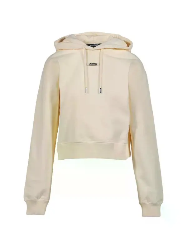 Jacquemus Logo Patch Cropped Hoodie