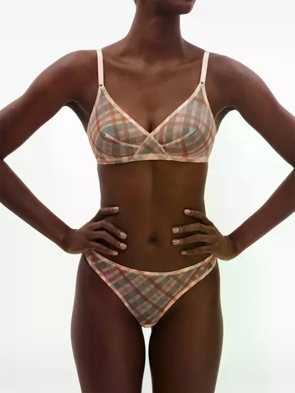 ERES Loch Check-pattern Bra