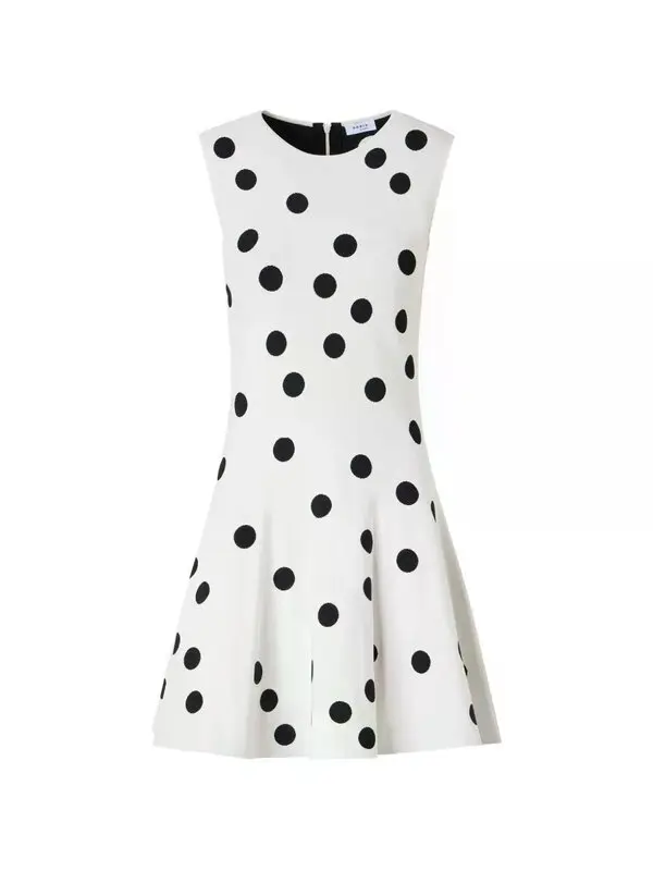 Akris Polka Dot Sleeveless Knit Dress