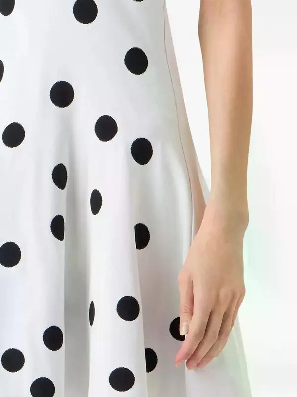 Akris Polka Dot Sleeveless Knit Dress